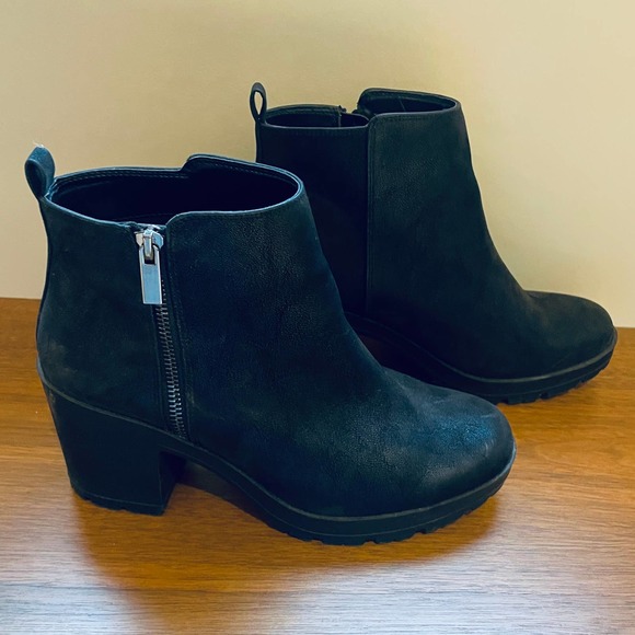 Mix No. 6 | Shoes | Mix No 6 Black Weinbaum Side Zip Block Heel Ankle ...